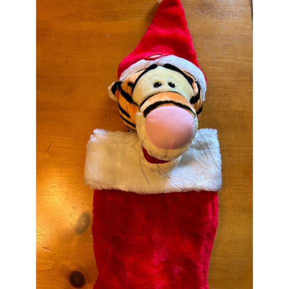 Disney | Holiday | Vintage Disney Plush Tigger Christmas Stocking ...